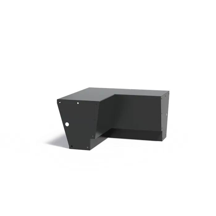 Aluminium 'Revert' Retaining Wall Inner Corner 500 x 500 x 500 mm ...
